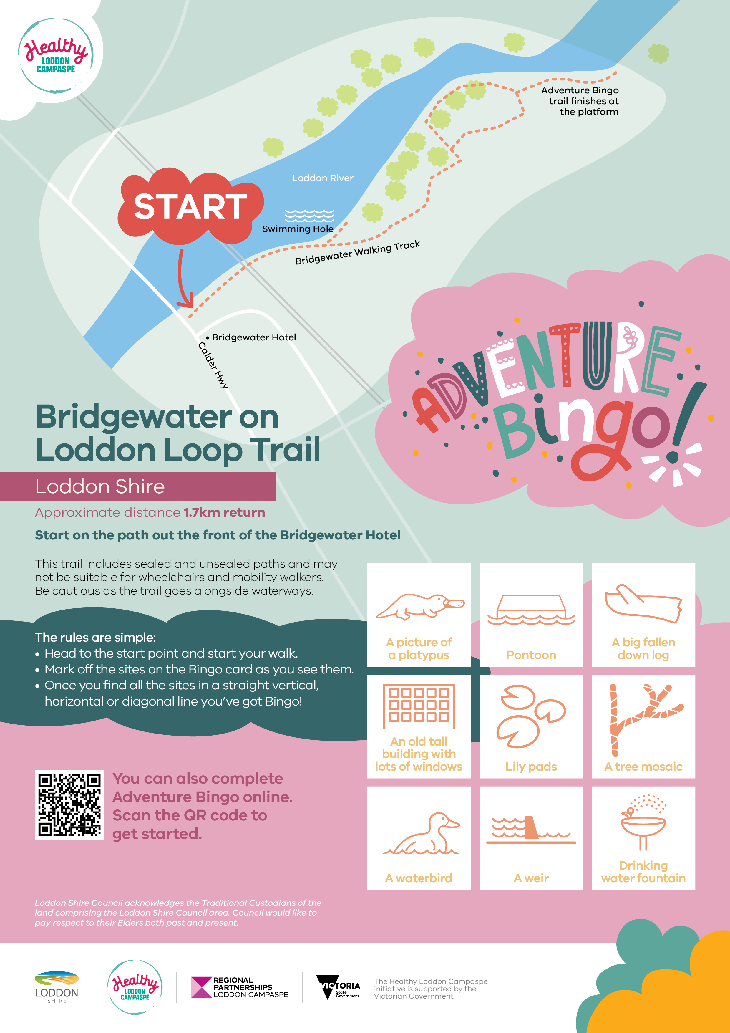 HLC Adventure Bingo - Bridgewater | Healthy Loddon Campaspe