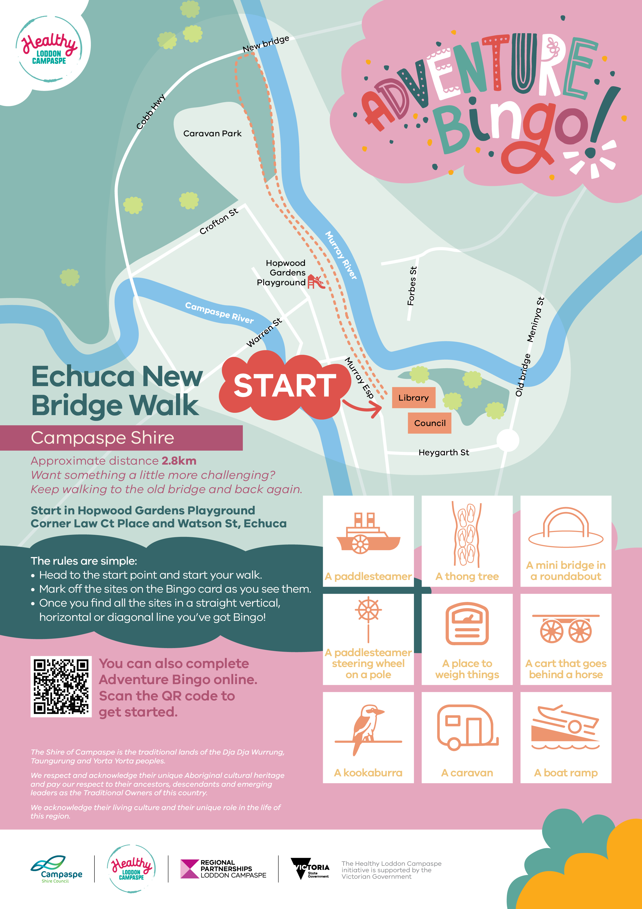 HLC Adventure Bingo - Echuca | Healthy Loddon Campaspe