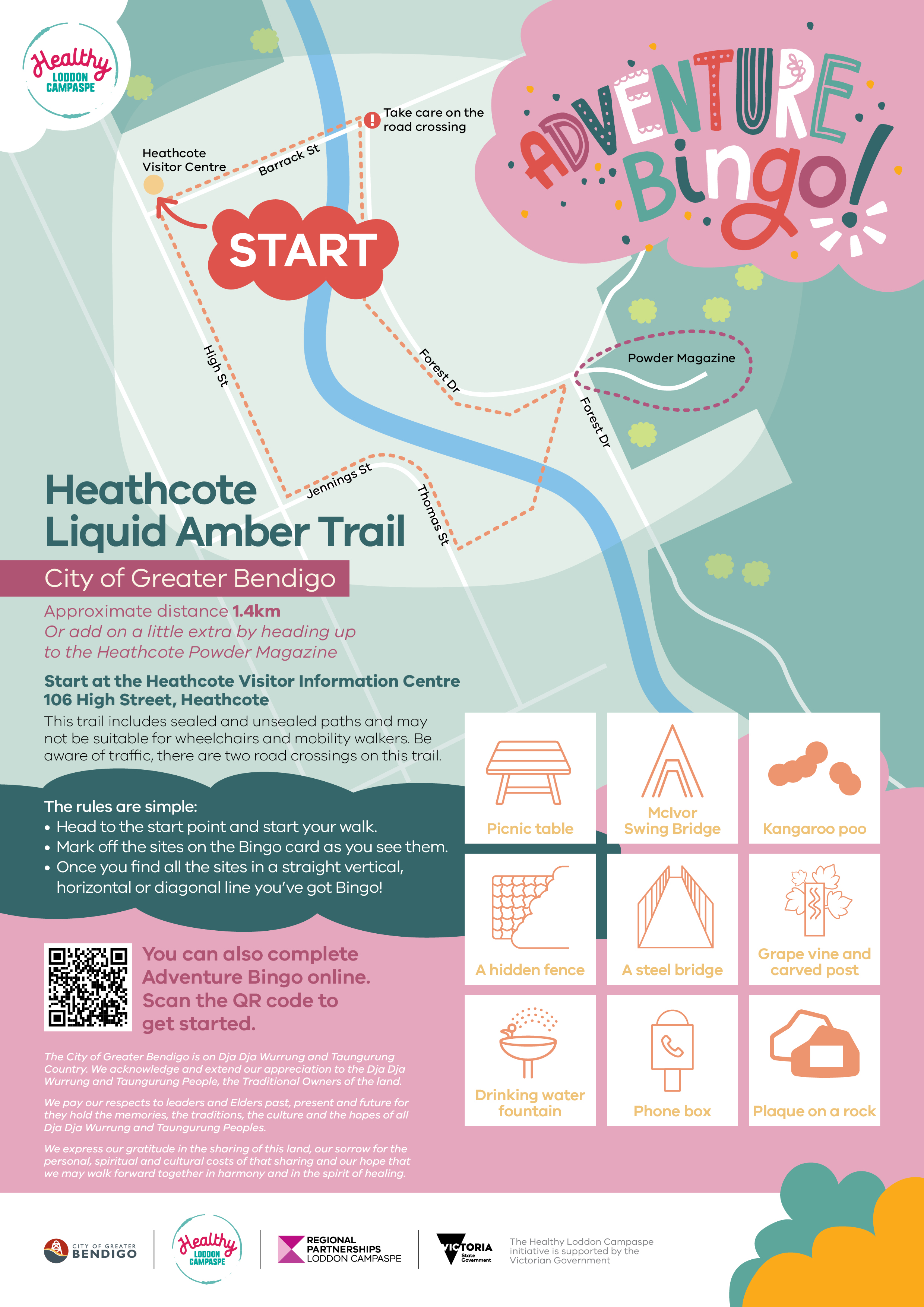 HLC Adventure Bingo - Heathcote | Healthy Loddon Campaspe